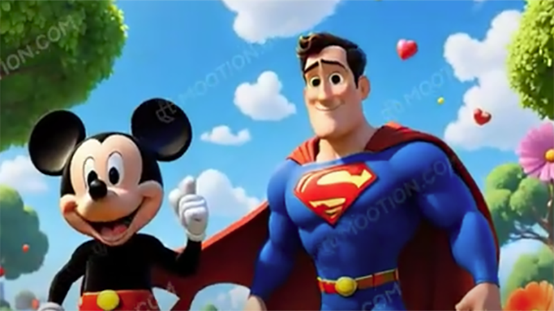 Mickey Mouse and Superman: Their Cosmic Collaboration